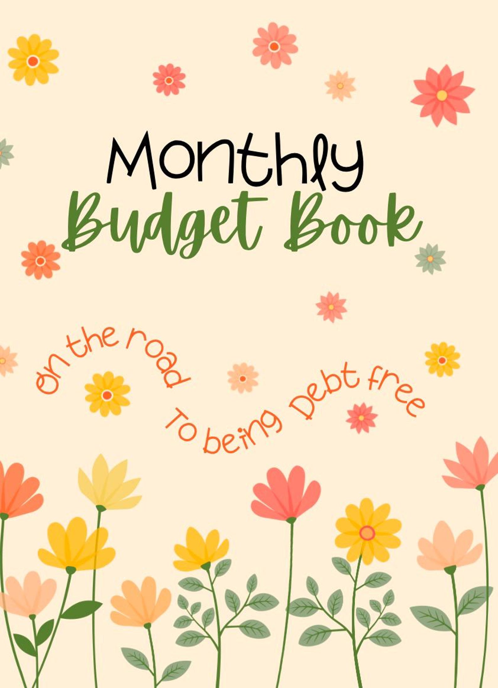 Digital Monthly Budget Book - Etsy