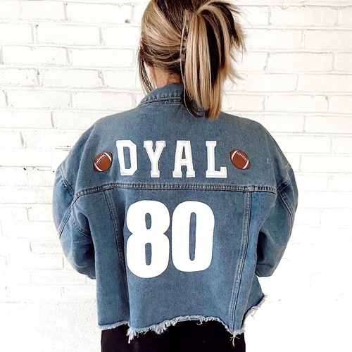 Custom Sports Denim Jean Jacket Custom Denim Jacket NY - Etsy