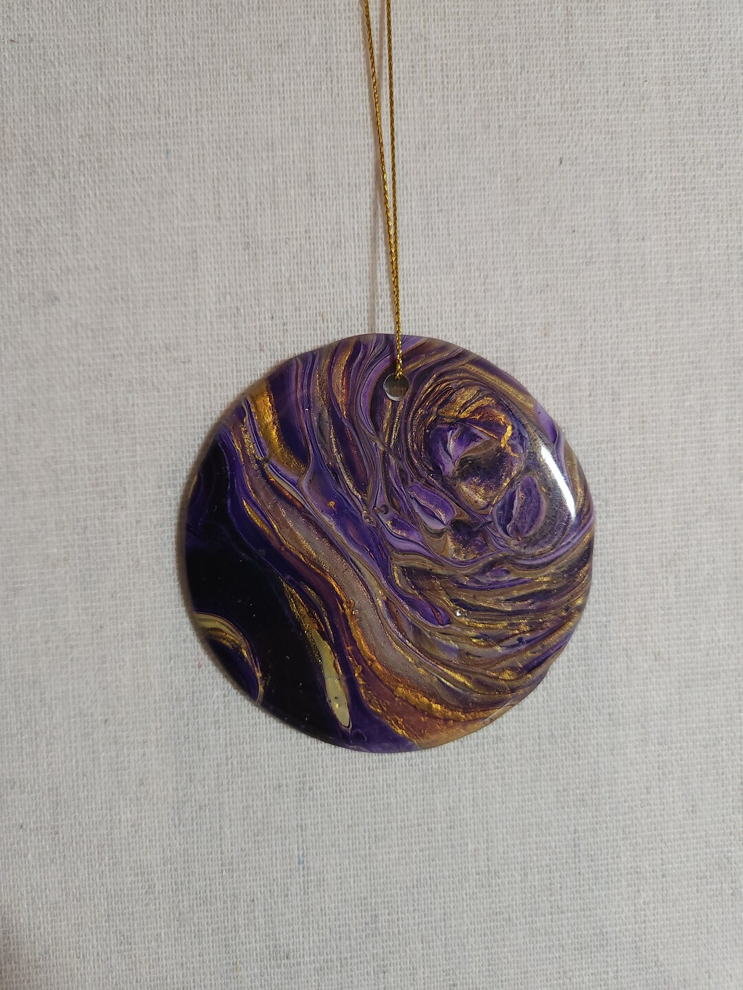 Paint Poured Ceramic Ornament - Etsy