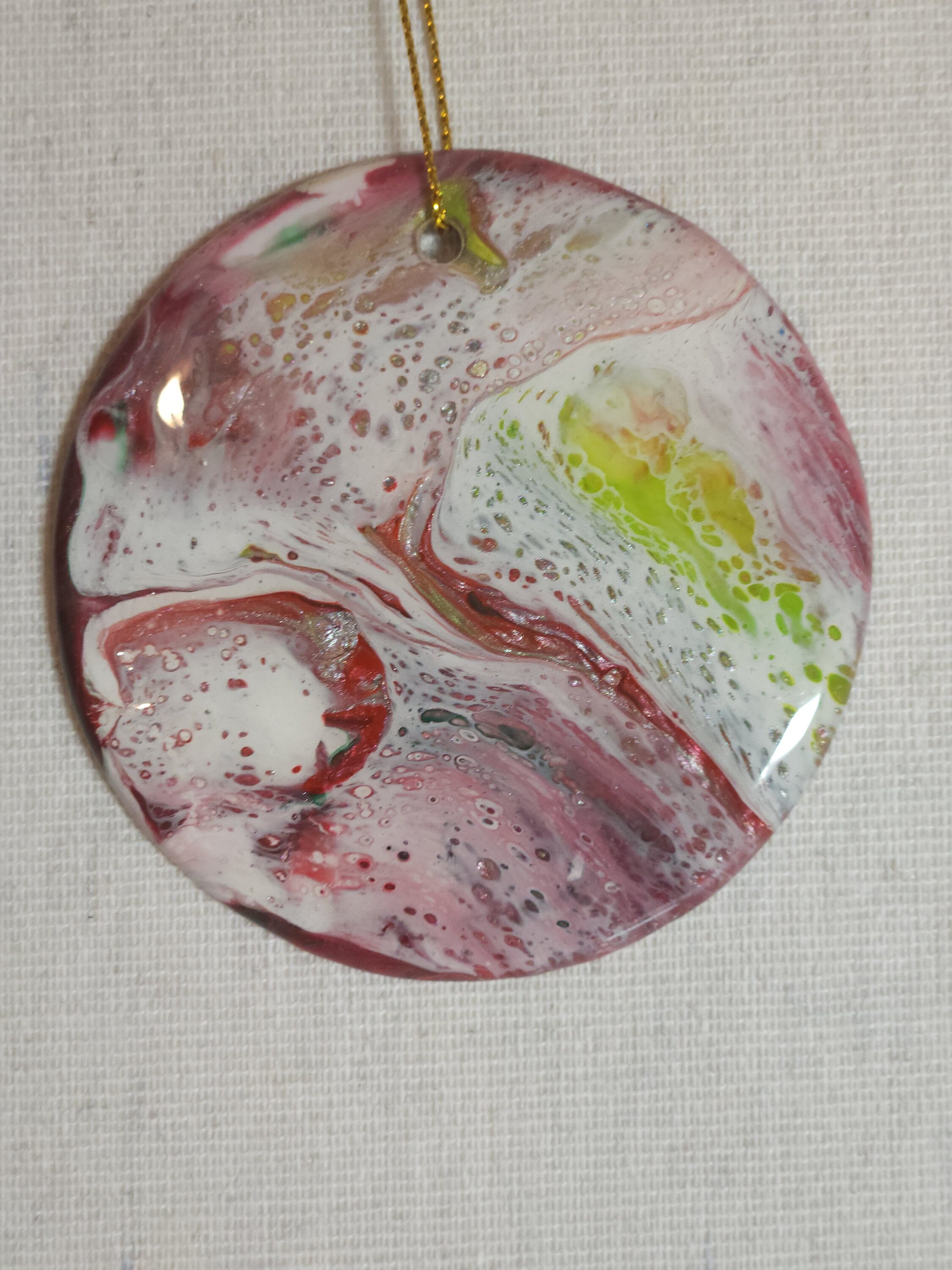 Paint Poured Ceramic Ornament - Etsy