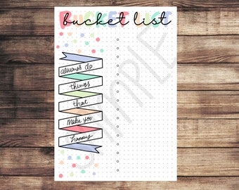 Bucket List Tracker - Etsy