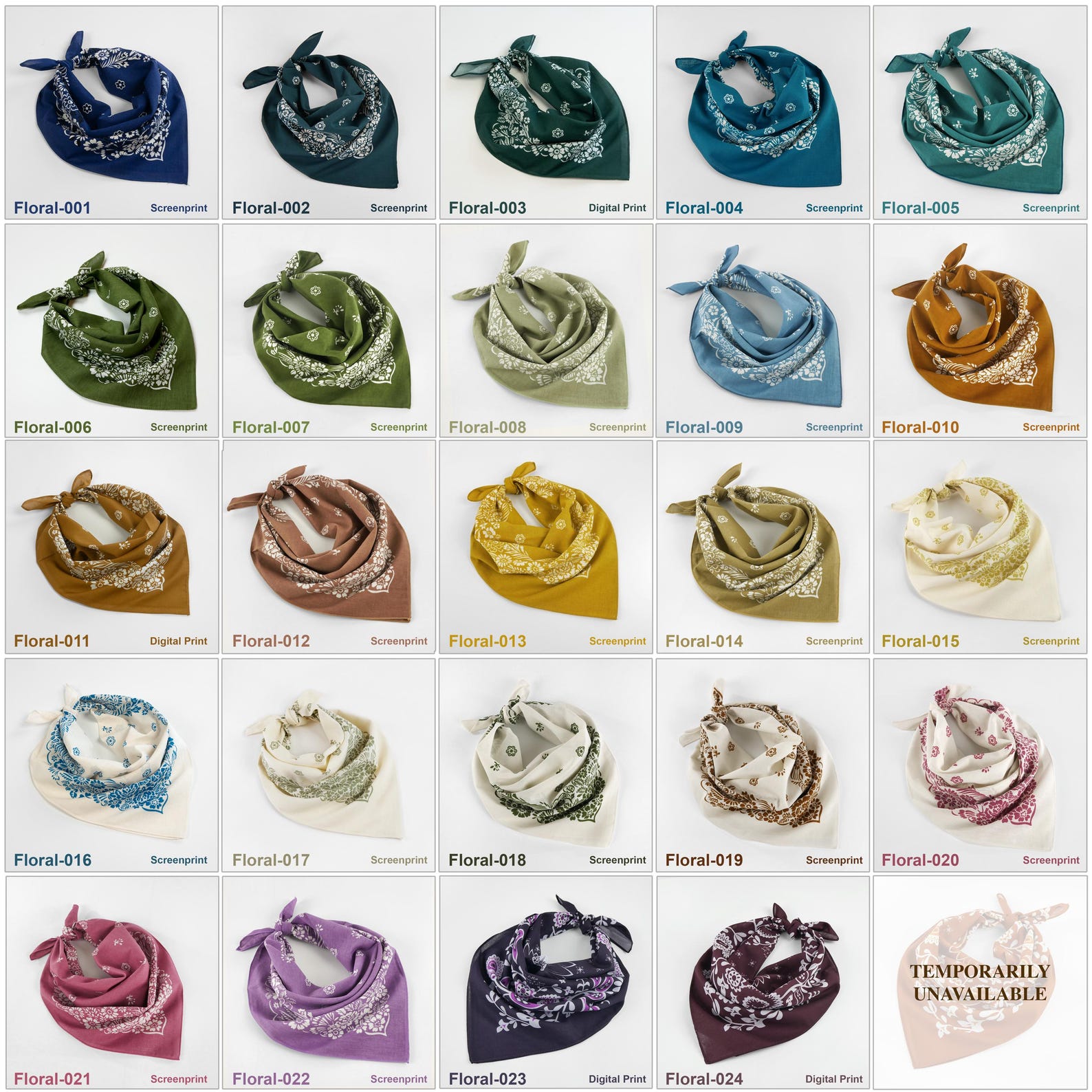 Golden Yellow Floral Sunny Cotton Bandanas Botanical Head Wraps Scarf ...