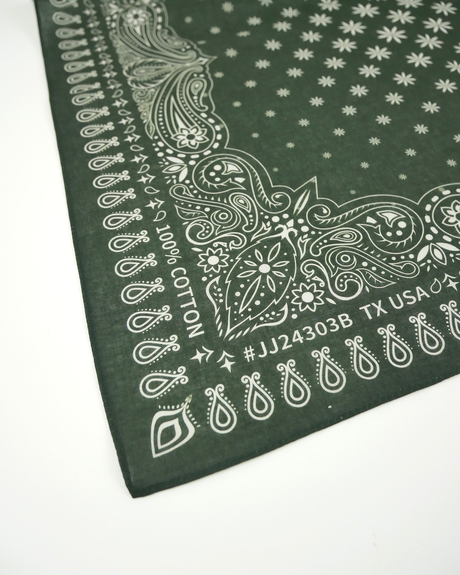 Exclusively Designed Paisley Bandana Green Brown Earthy Tone Unisex ...