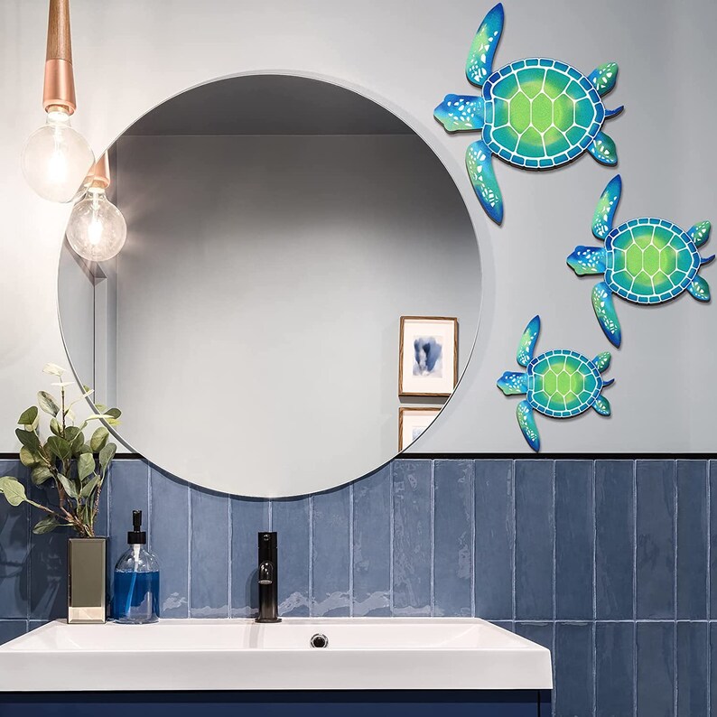 Wooden Sea Turtle Wall Decor Nautical Wall Art Ocean Animal - Etsy