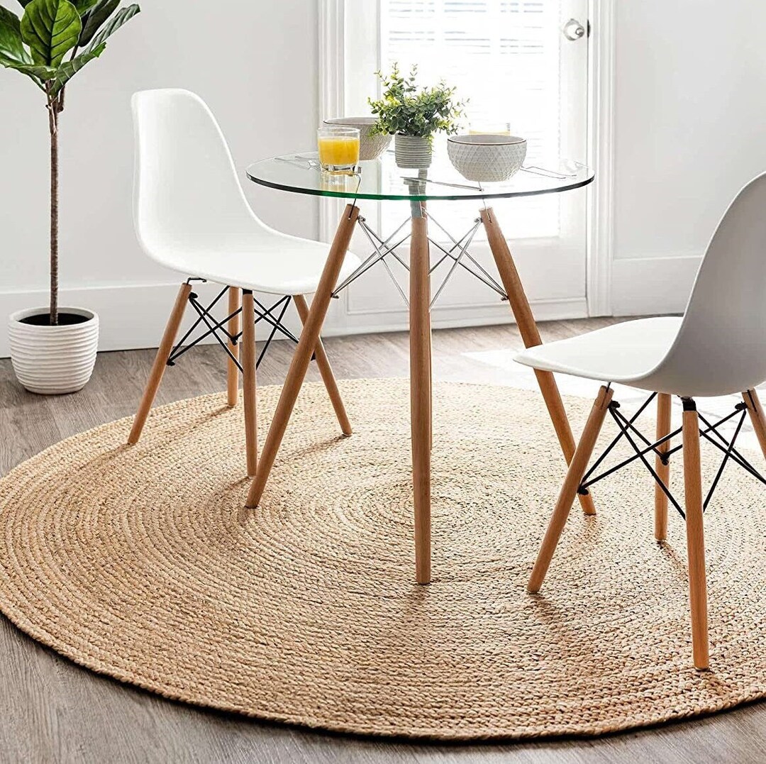 Circle Jute Rug, Giant Handwoven Area Rug, Seagrass Runner Rug for ...