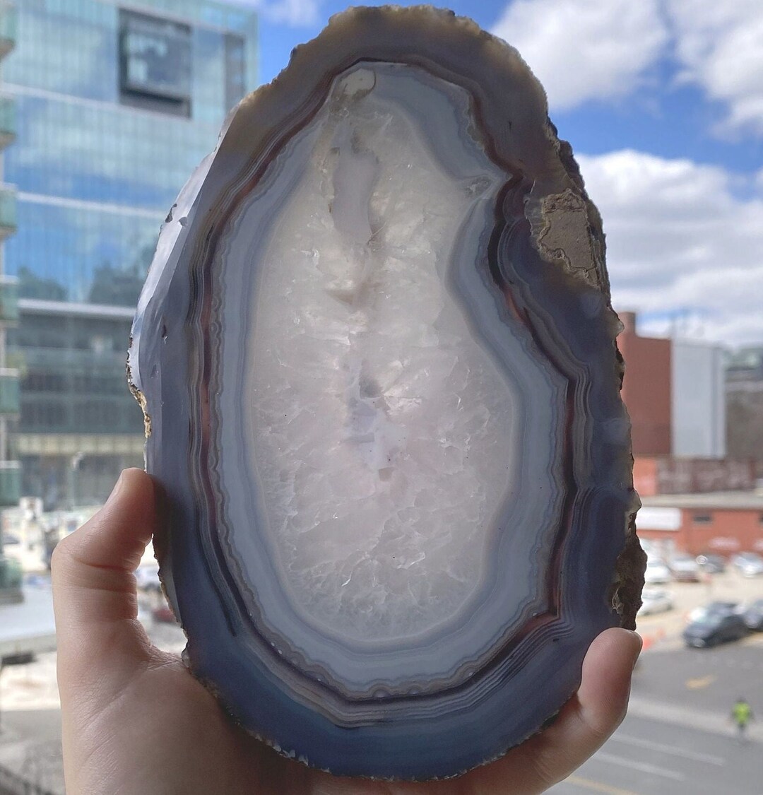 ANGELLIC Natural Agate Crystal Slab 20cm 880gm - Etsy