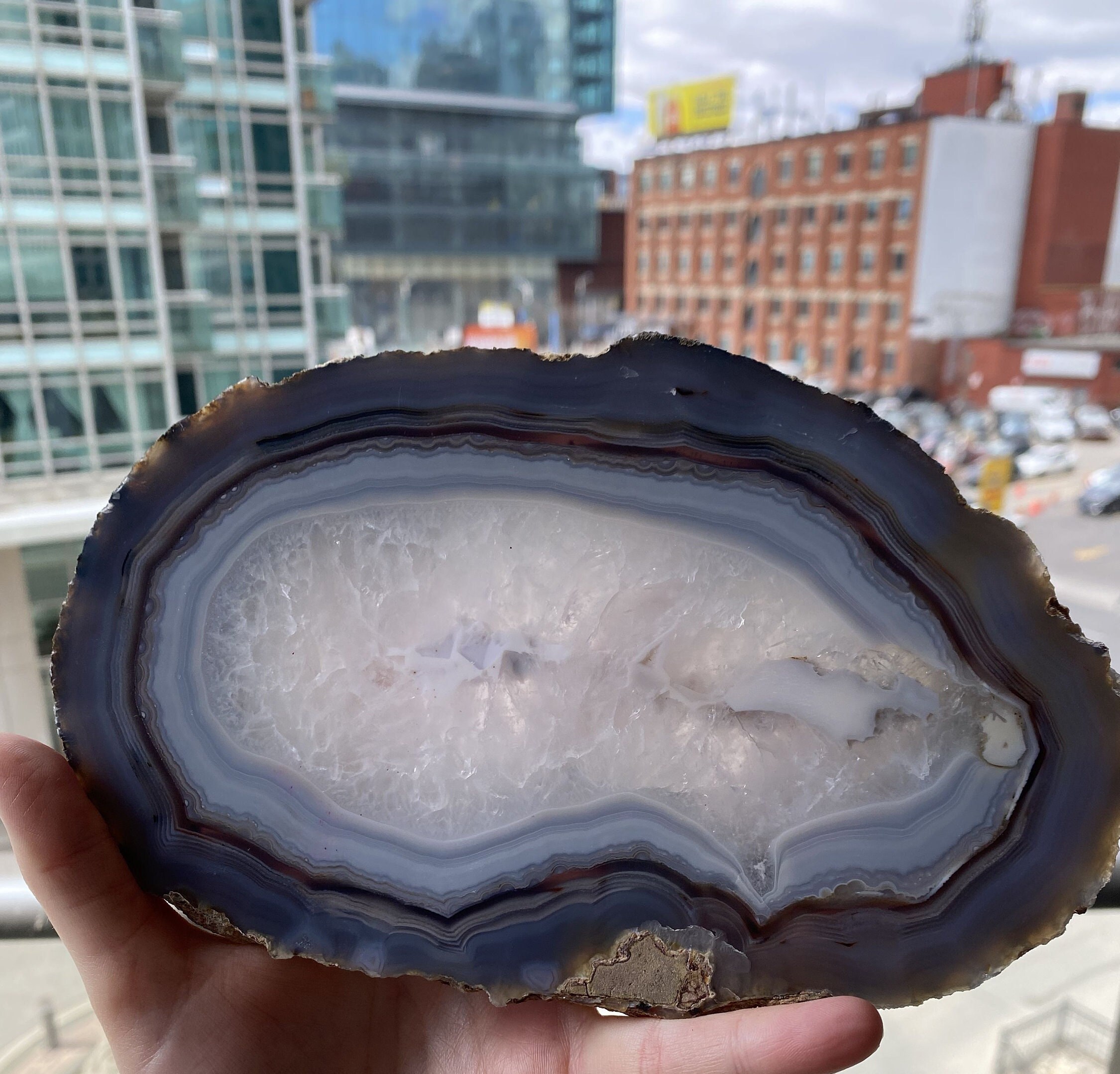 ANGELLIC Natural Agate Crystal Slab 20cm 880gm - Etsy