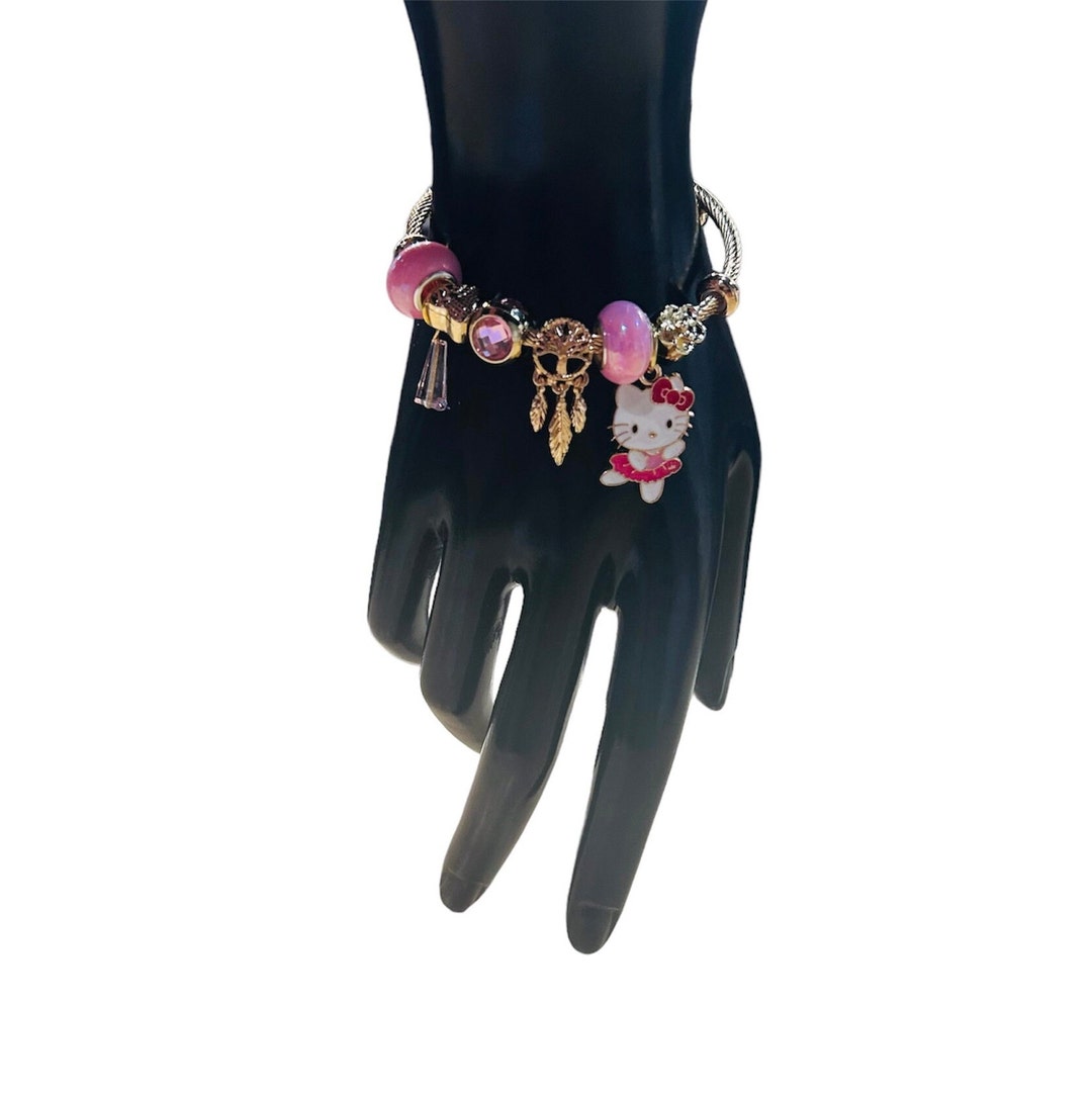Hello Kitty Charm Bracelet - Etsy