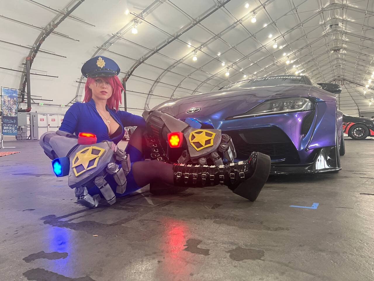 Cosplay Officer Vi League of Legends With Gauntlets - Etsy