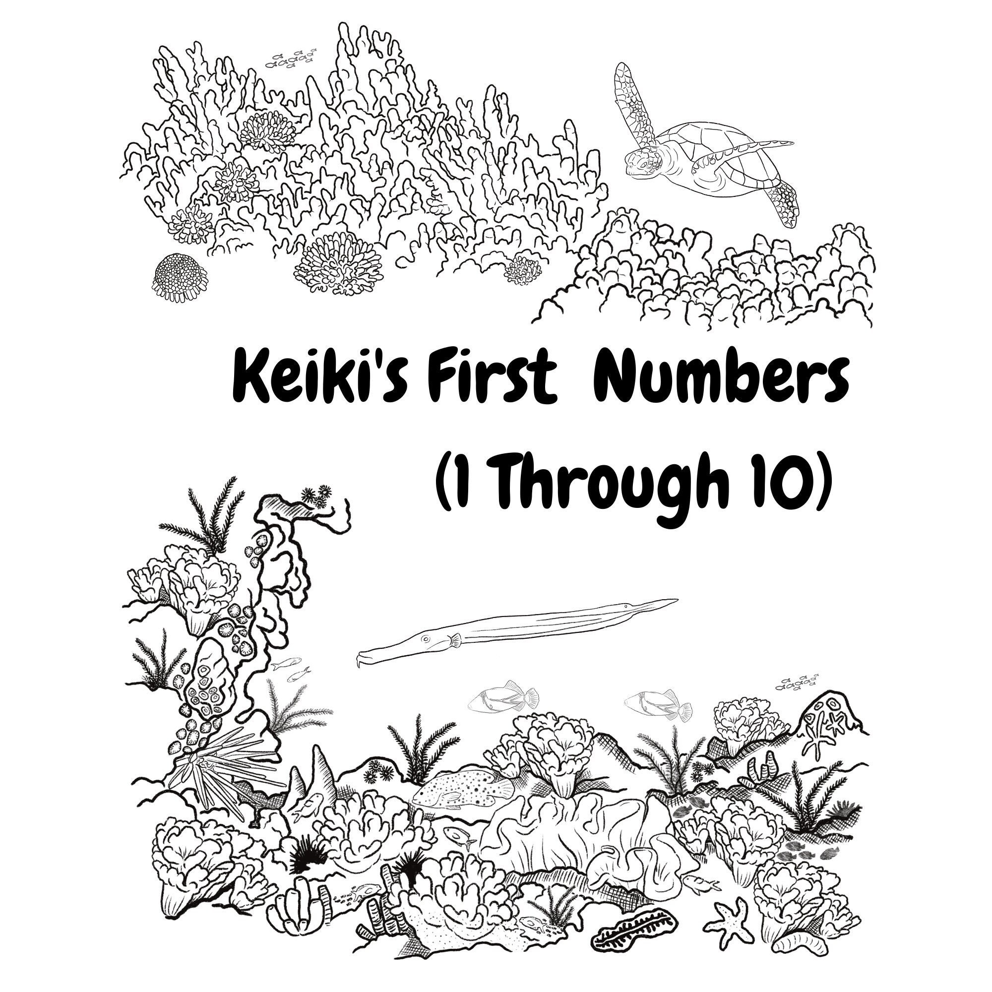 Keikiʻs First Numbers 1-10 (worksheet Activity) - Etsy