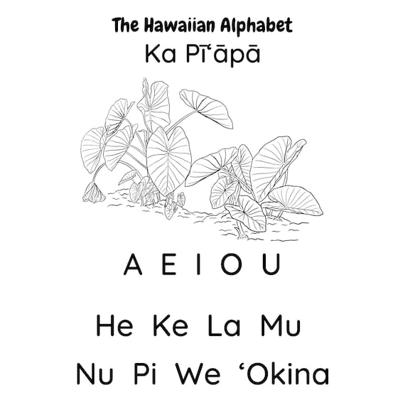 Hawaiian Alphabet