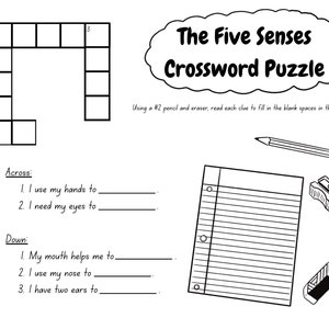 The Five Senses (activity Packet) - Etsy