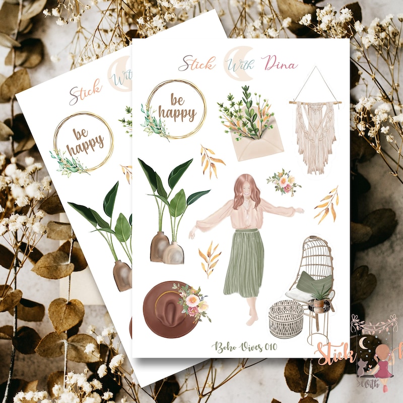 Boho Sticker - Etsy