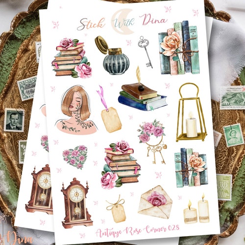 Bujo Stickers Retro Sticker Sheet Planner Stickers Bullet - Etsy