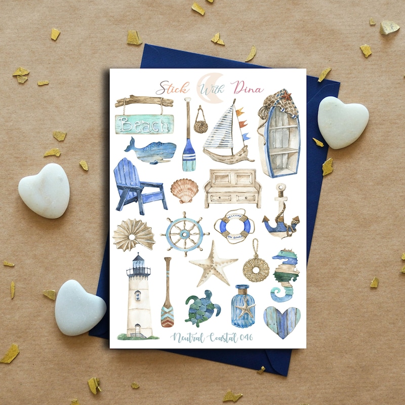 Beach Aesthetic Stickers - Etsy