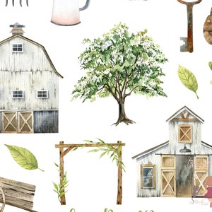 Cozy Barn Stickers Sheet | Bujo Stickers, Spring Planner Stickers ...