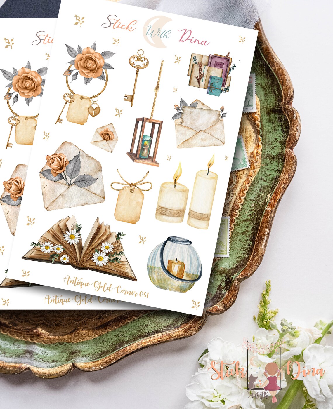 Bujo Stickers Retro Sticker Sheet Planner Stickers Bullet - Etsy