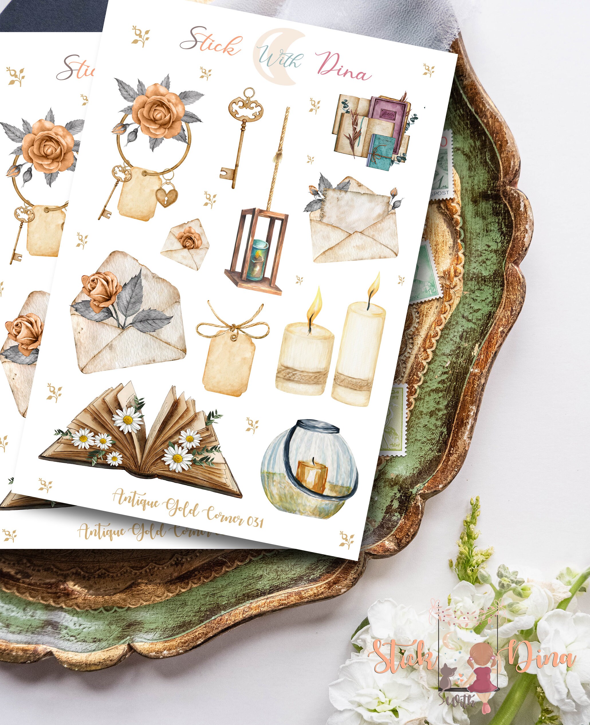 Bujo Stickers Retro Sticker Sheet Planner Stickers Bullet - Etsy