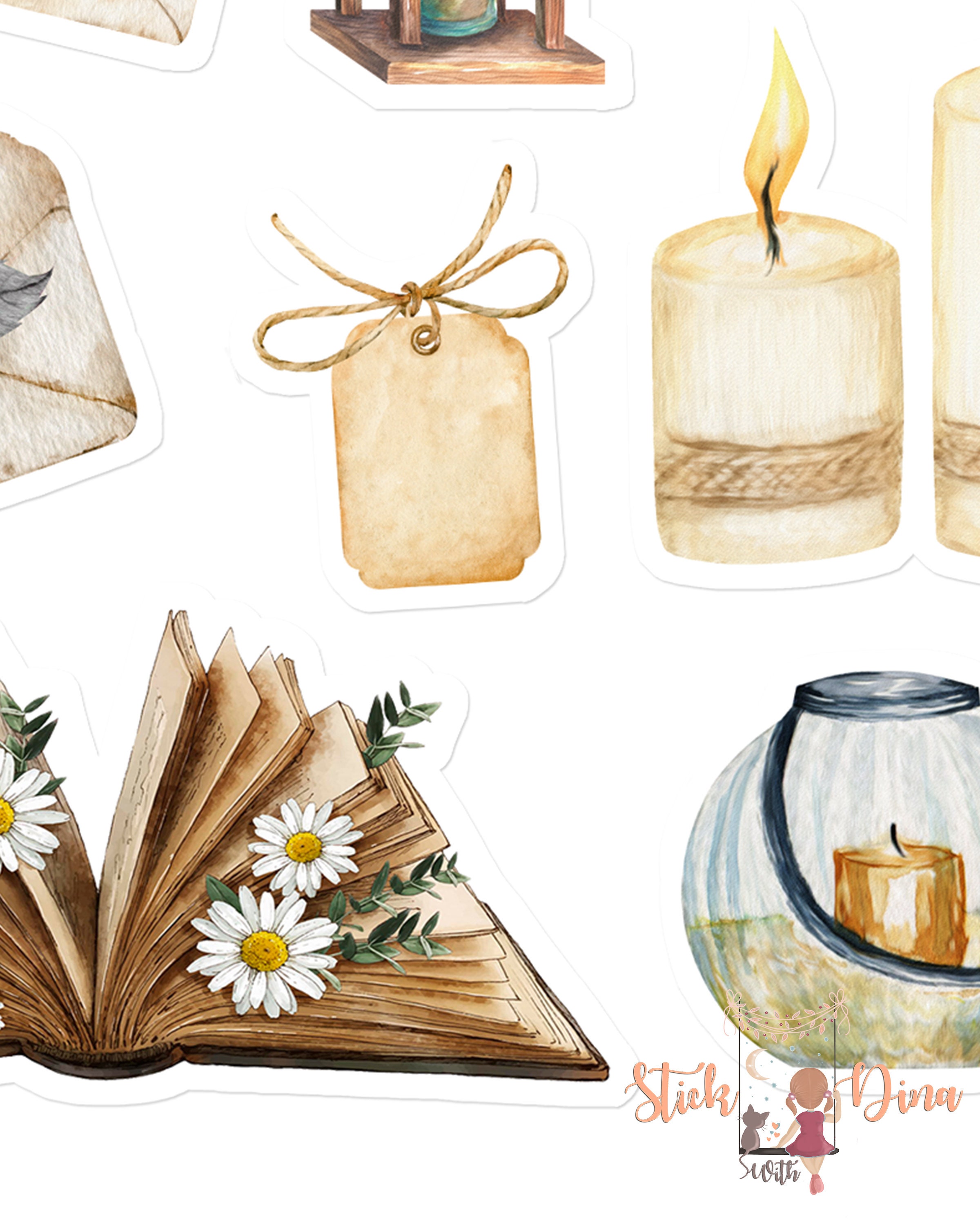 Bujo Stickers Retro Sticker Sheet Planner Stickers Bullet - Etsy