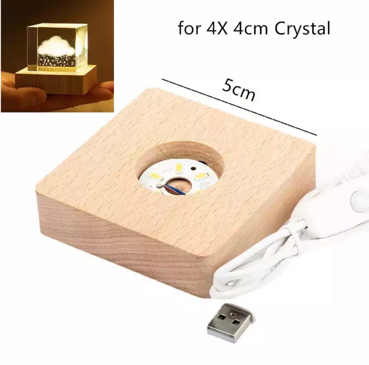 Chic Transparent Crystal Cube Charming Raining Cloudy Heart - Etsy