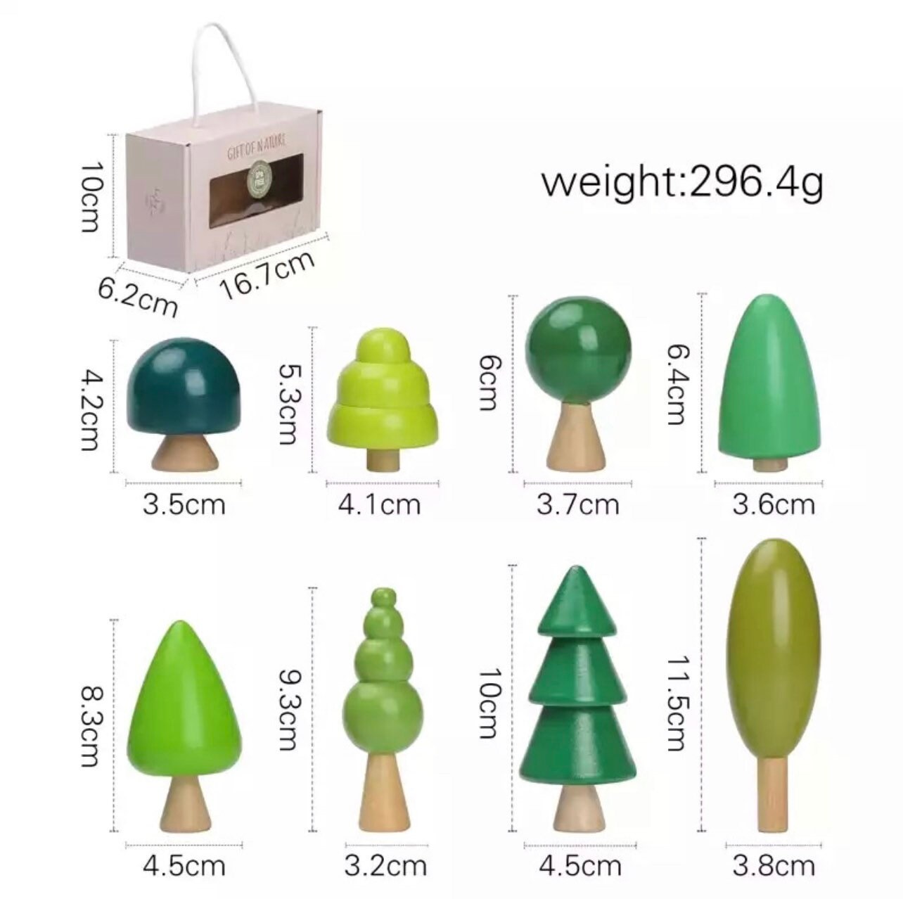 Wooden Blocks Toys Tree Forest Blocks Home Decor DIY Art & Craft Wood ...