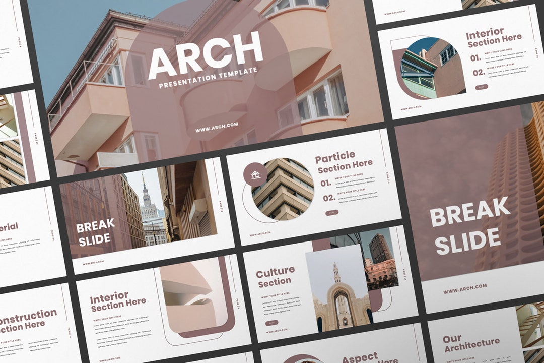 ARCH Powerpoint Keynote Google Slide Bundle Presentation Template ...