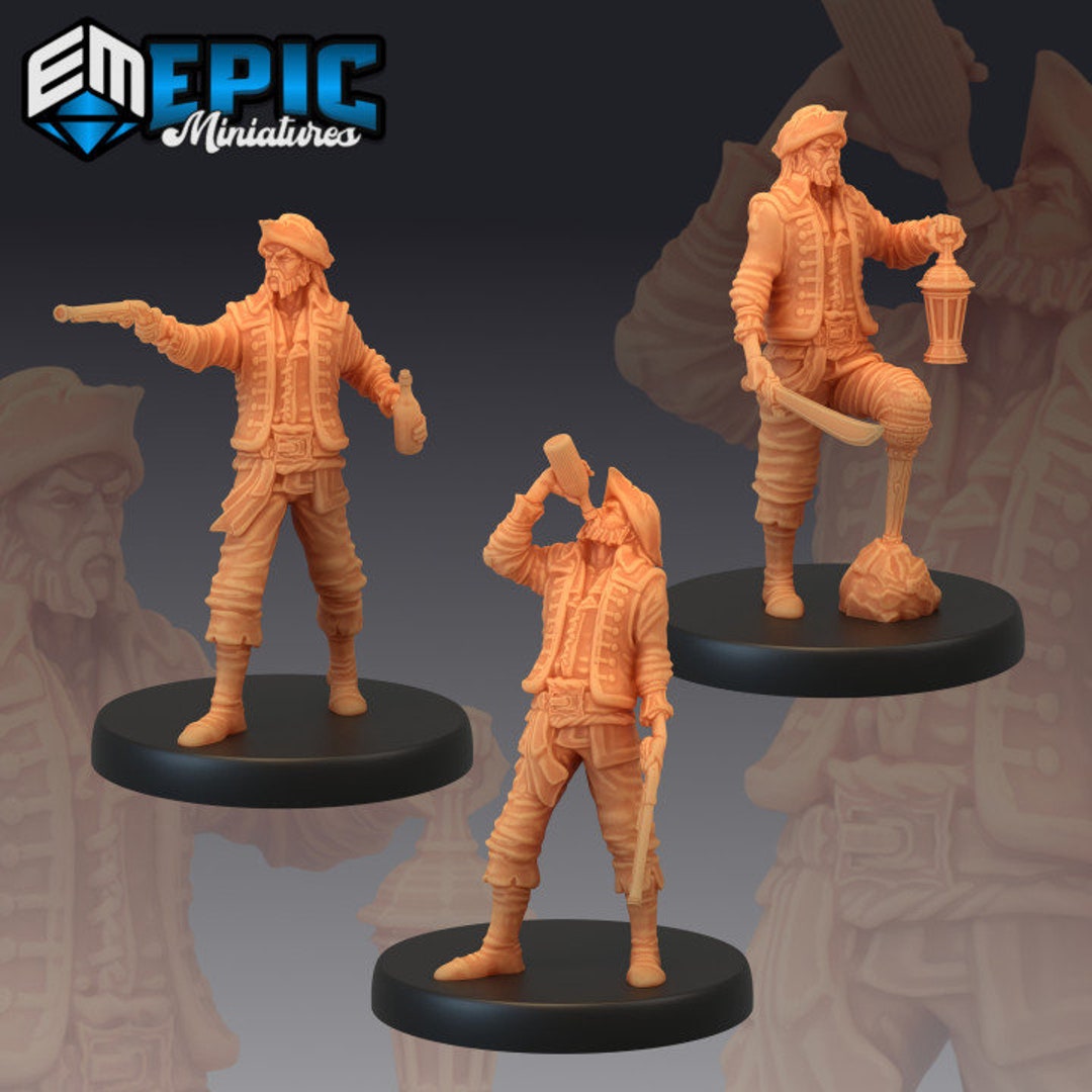 Male Pirate 3 Variants Epic Miniatures - Etsy