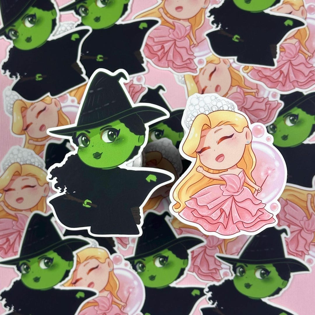 Wicked Elphie & Glinda 3.5” Stickers - Etsy
