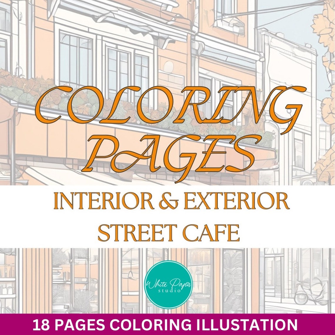 PRINTABLE COLOURING PAGES Interior Exterior Colouring for Adults ...