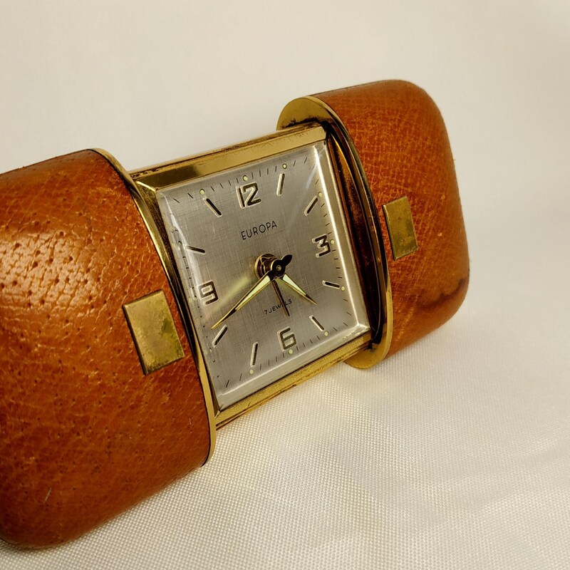 Leather Wall Clock - Etsy