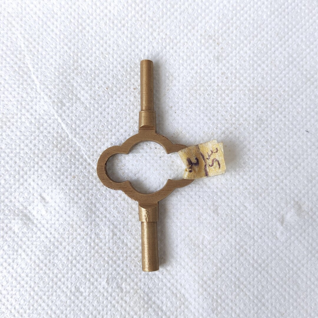 Bronze or Steel Double-ended Old Clock Wind-up Key for Mantle Clock ...
