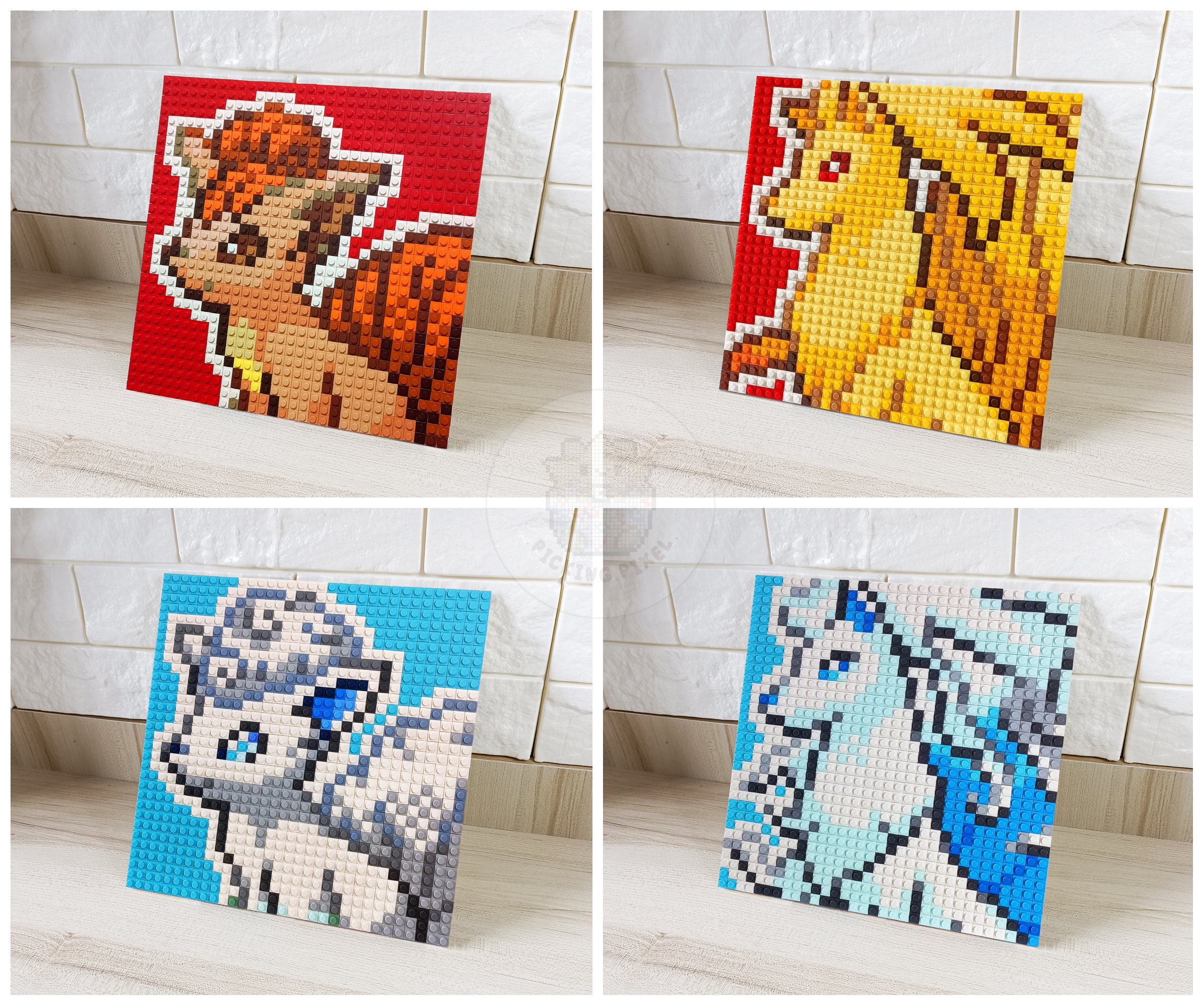 Vulpix X Alolan Vulpix Evolution / Pokemon Pixel Art Portraits 10x10 ...