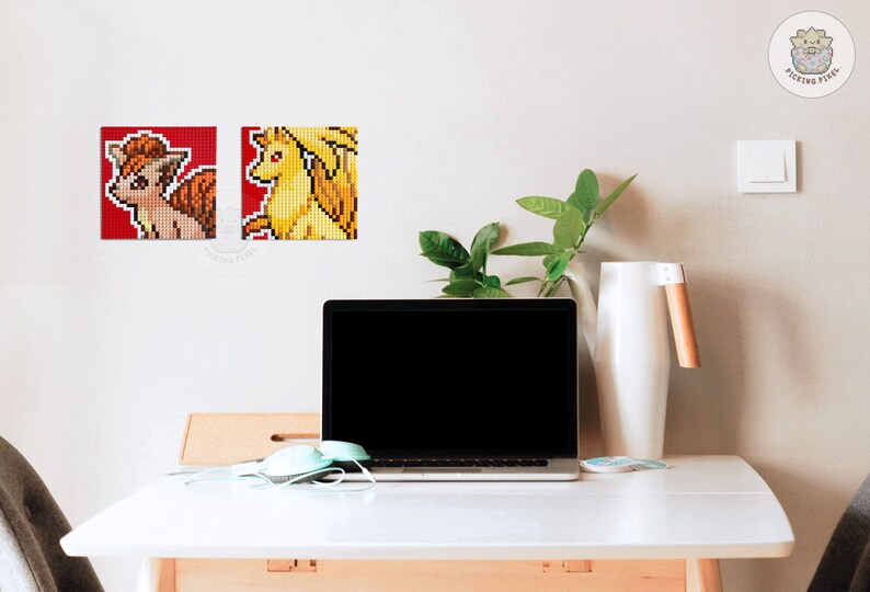 Vulpix X Alolan Vulpix Evolution / Pokemon Pixel Art Portraits 10x10 ...