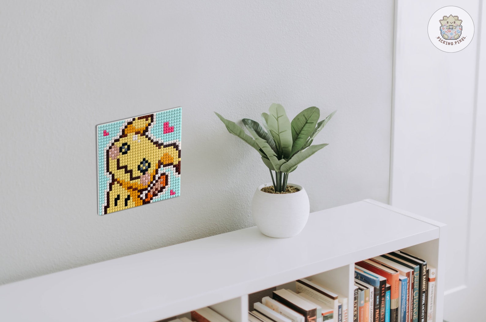 Mimikyu Pokemon Pixel Art Portraits 10x10" / Pixel Puzzle / Wall ...