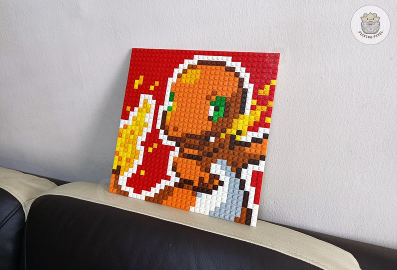 Generation 1 Starters / Pokemon Pixel Art Portraits | Etsy