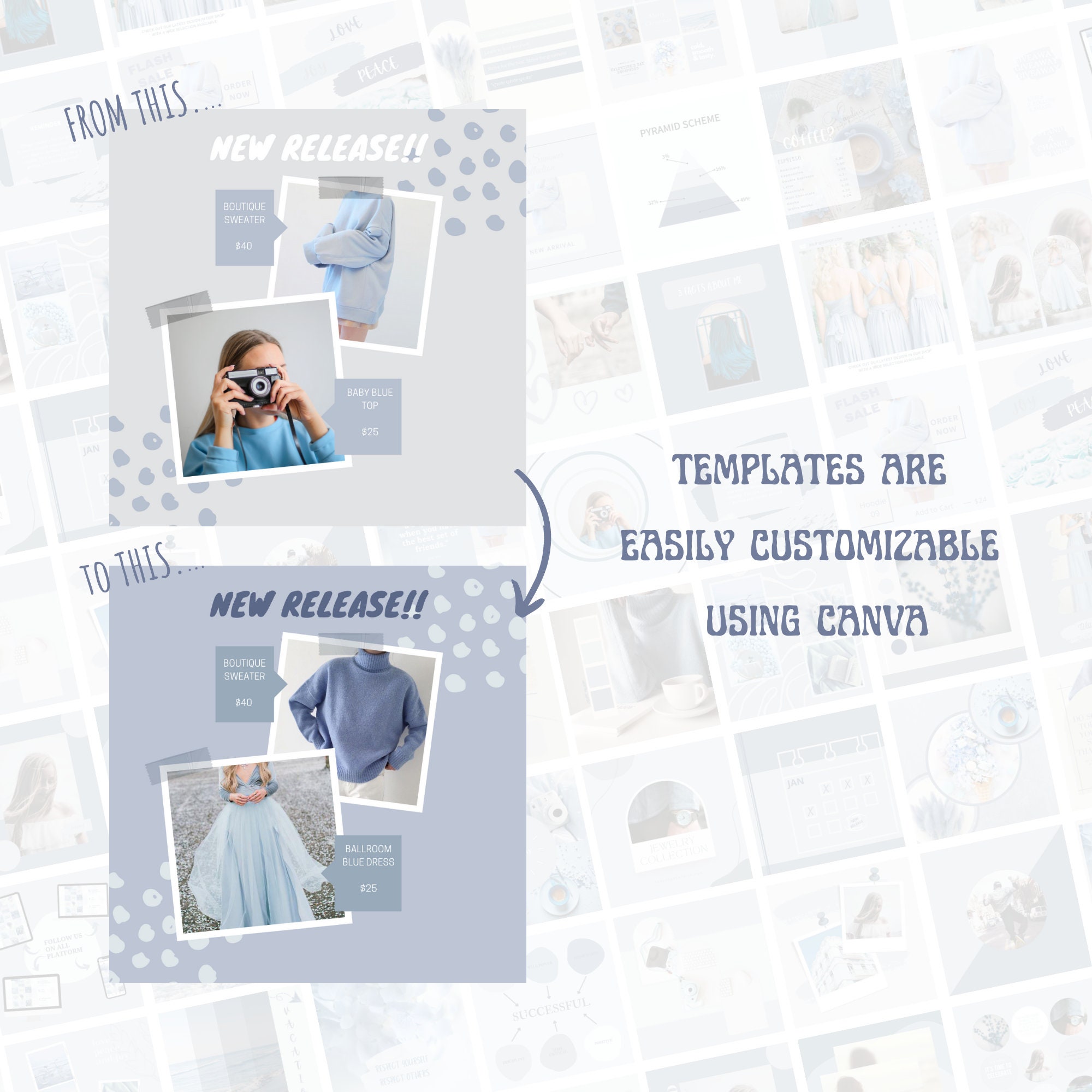 100 Instagram Post | Instagram Templates | Social Media Templates ...