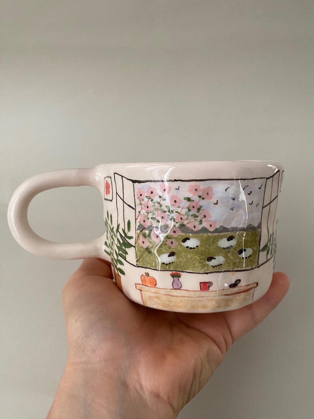 Handmade Ceramic Coffee Mug, Tea Mug, Home Mug, Holiday, Gift, Cute - Etsy