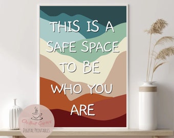 Safe Space Office Sign - Etsy