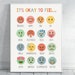 Rainbow Emoji Feelings Chart, It is Okay to Feel Poster, My Feelings ...