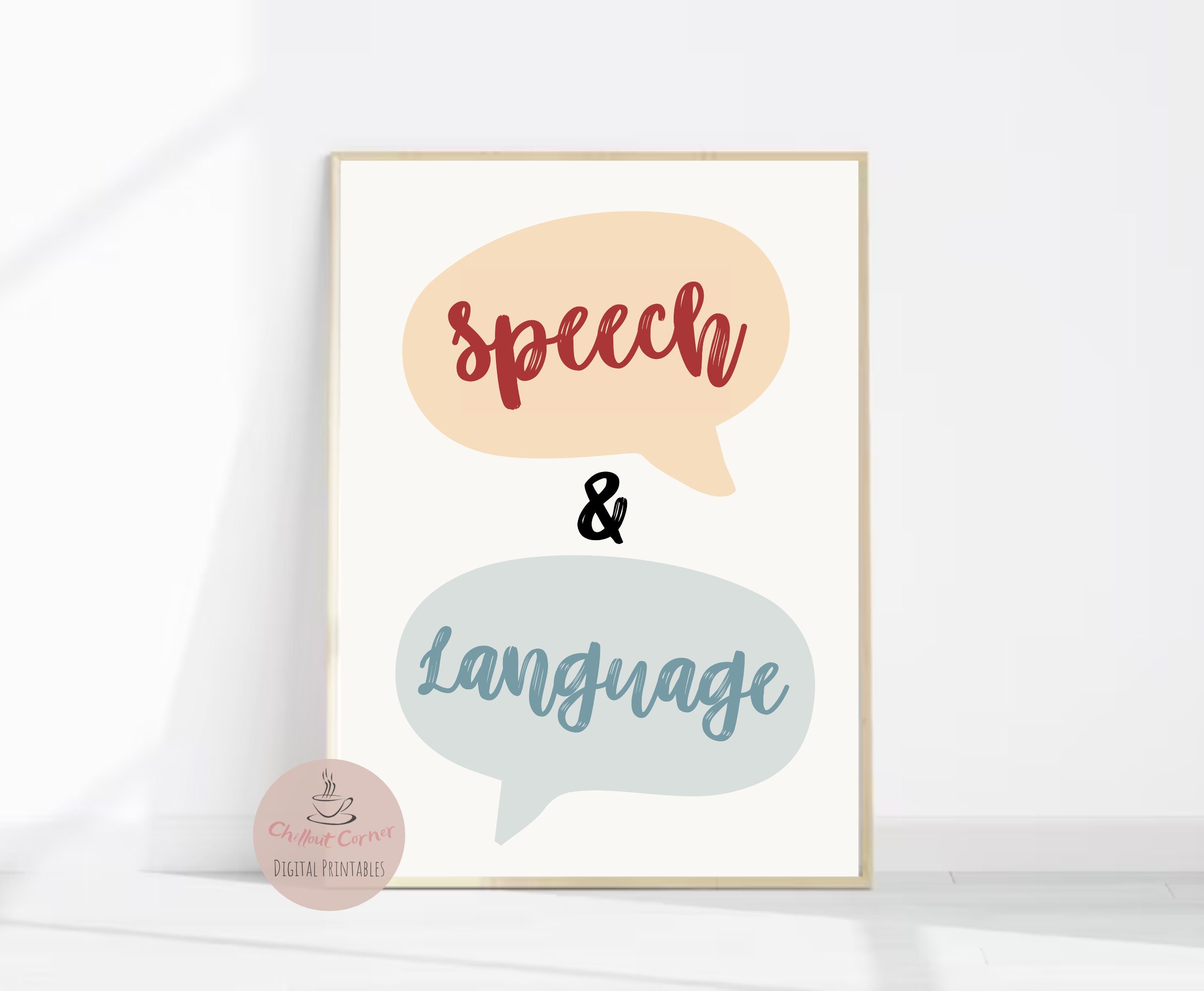 Speech Therapy Wall Decor Bundle of 4 Speech Room Set of 4 - Etsy