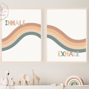 Set of 12 Soft Boho Calming Corner Posters, Coping Techniques Wall Art ...