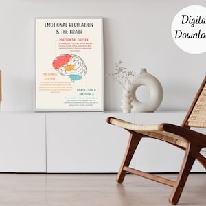 EMOTIONAL REGULATION & the BRAIN Printable Poster Brain - Etsy