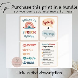 Speech Room Expectations, SLP Poster, Speech Classroom Rules, Speech ...