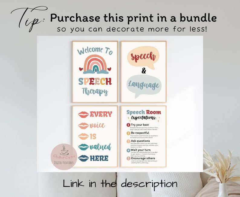 Speech Room Expectations SLP Poster Speech Classroom Rules - Etsy