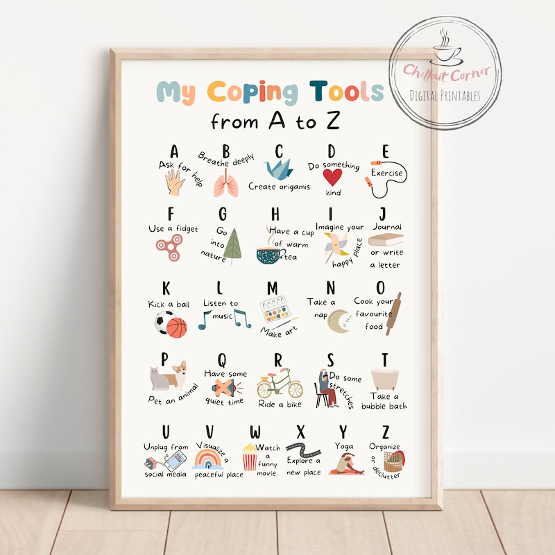 Coping Skills Printable - Etsy