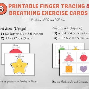 Shape Breathing Activities for Kids, Mindfulness Breathing, Finger ...