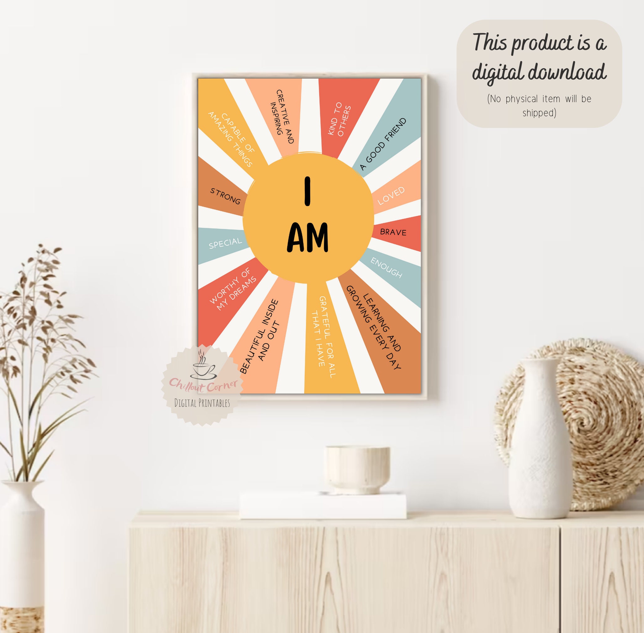 I Am Affirmations Poster, Positive Affirmations, Notes to Self ...