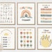 Set of 6 Soft Boho Calming Corner Posters, Coping Techniques Wall Art ...