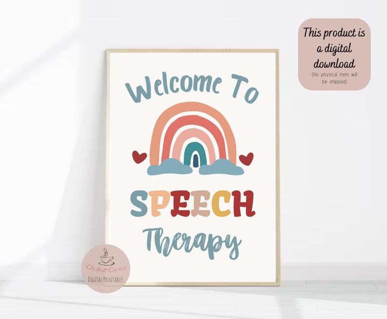 Speech Therapy Wall Decor Bundle of 4 Speech Room Set of 4 - Etsy