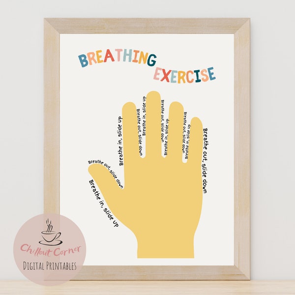 Finger Breathing Poster - Etsy